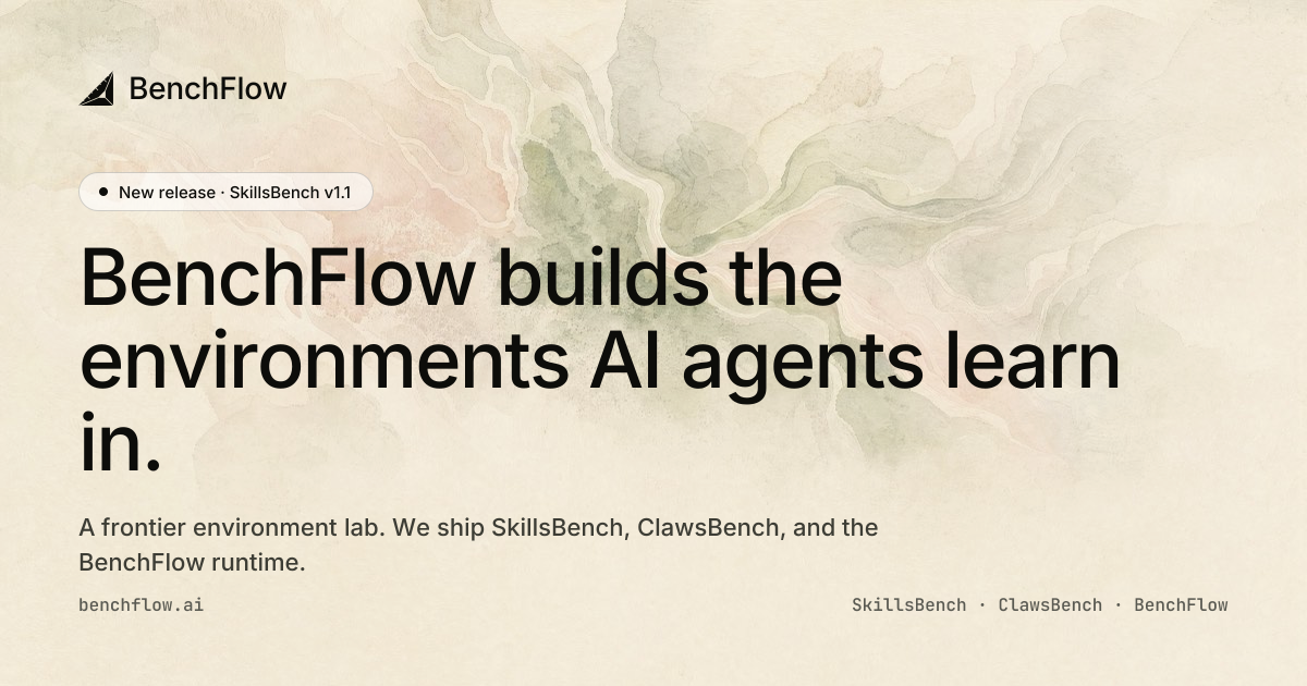 BenchFlow — A frontier environment lab for AI agents